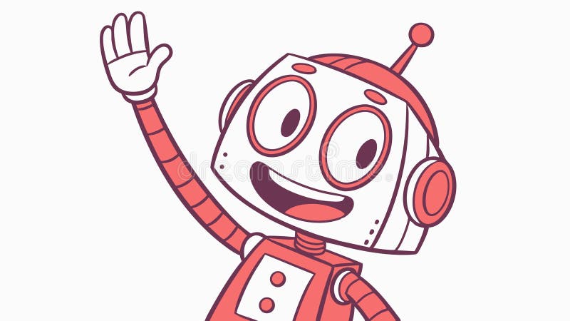 Friendly Robot Waving, Technology, Automation, Artificial Intelligence ...