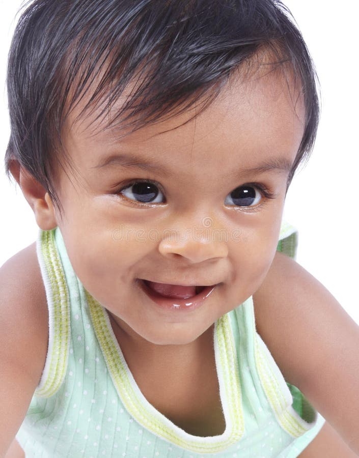 Indian Little Girl Baby stock photo. Image of pose, baby - 24569398