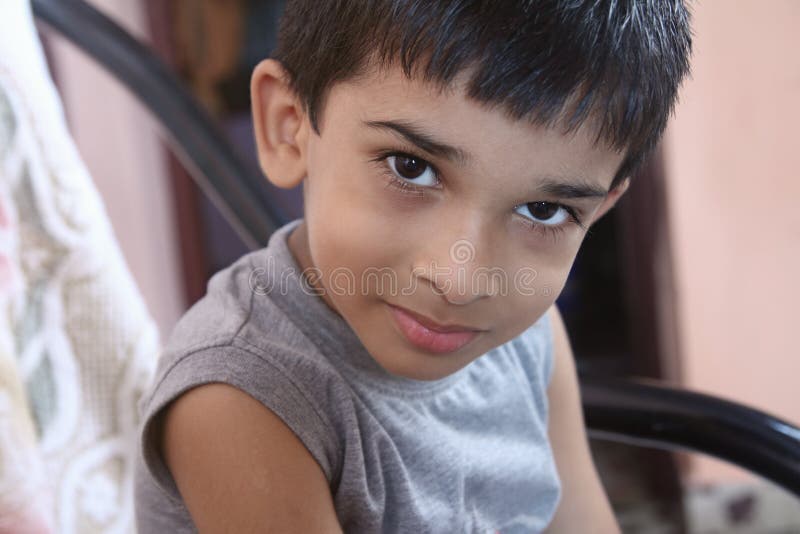 Cheerful Indian Boy stock image. Image of junior, bright - 26510367