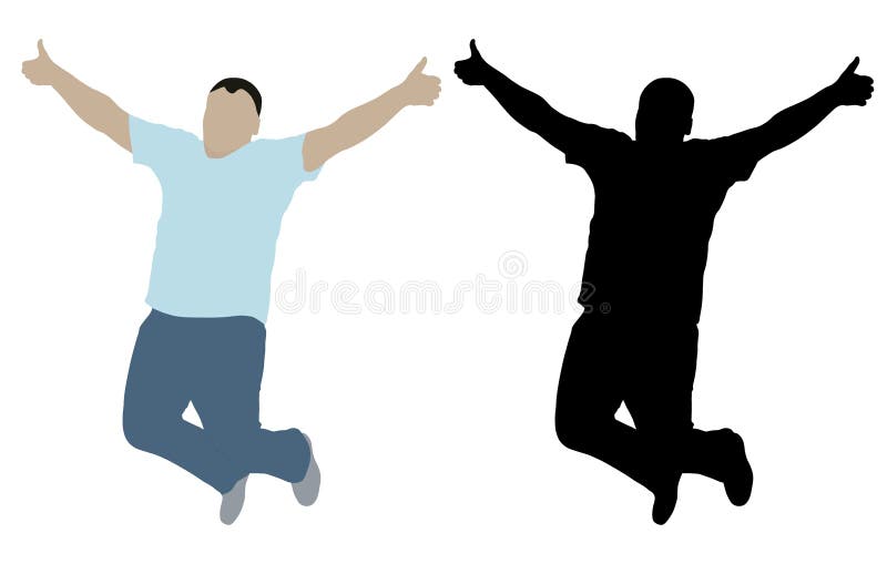 Boy Hands Up Silhouette Stock Illustrations – 274 Boy Hands Up ...