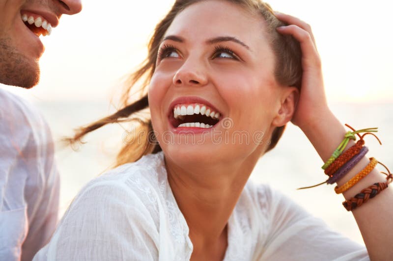 Cheerful and Laughing Couple Stock Photo - Image of love, laughing: 3054600