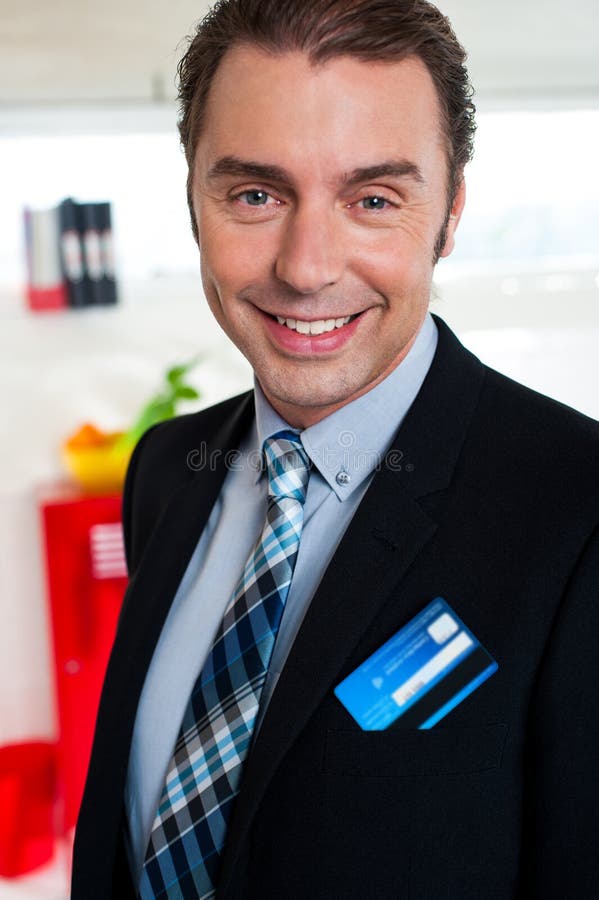 Male Business Executive Posing with Attitude Stock Image - Image of ...