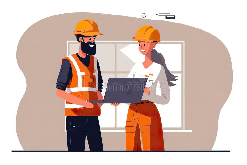 A Cheerful Male Foreman Discusses the Further Steps of the Apartment ... A Cheerful Male Foreman Discusses the Further Steps of the Apartment ...