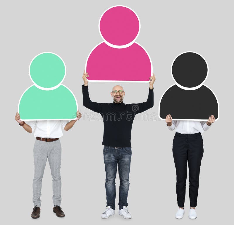 Cheerful Man, the Winner of the Group Stock Image - Image of beating ...