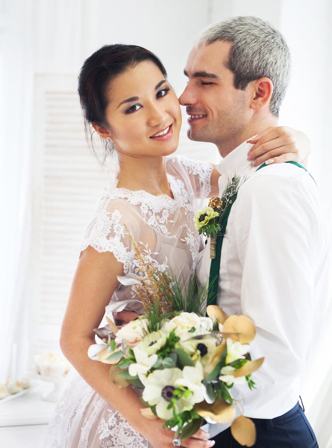 Cheerful married couple stock image. Image of celebration - 49969811