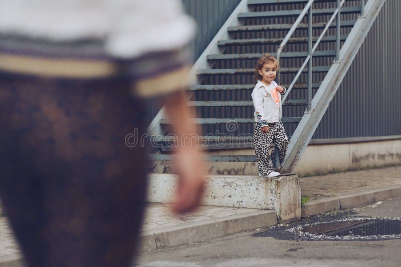 Cheerful Mother and Daughter Having Fun in City Stock Photo - Image of ... Cheerful Mother and Daughter Having Fun in City Stock Photo - Image of ...