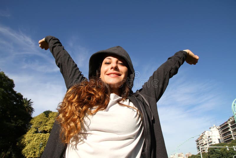 Cheerful in the Park stock photo. Image of beautiful - 39058254