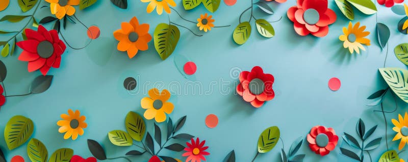 A Cheerful Patterned Teal Paper Backdrop, Featuring Playful Designs and ...