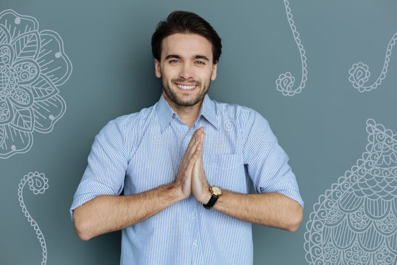 Cheerful Programmer Smiling and Waiting for the Weekend Stock Image ...