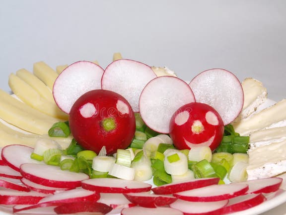 Cheerful radish mice stock photo. Image of fruit, good - 14585828