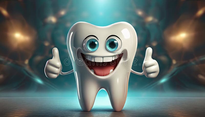 Cheerful tooth stock illustration. Illustration of cover - 328063986