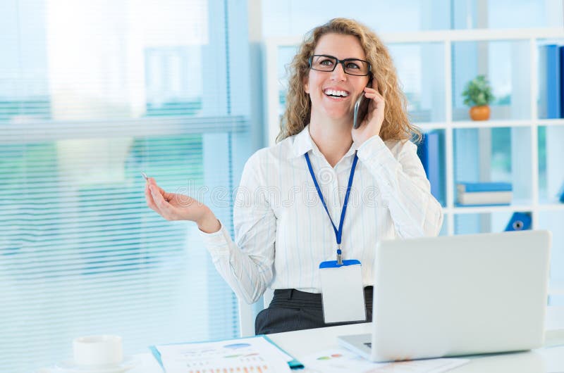 Cheerful worker stock image. Image of leisure, excitement - 32821881