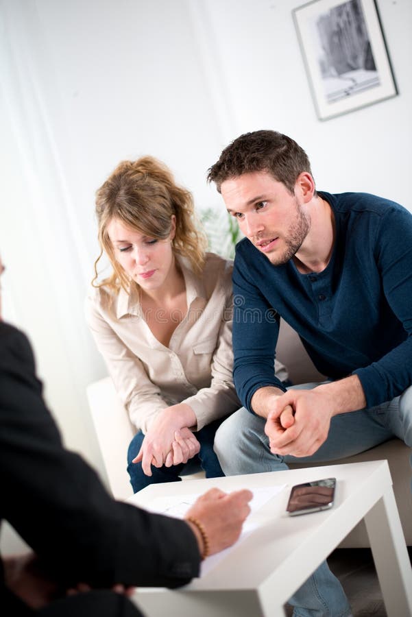 Salesman Home Brokers Provide Key To New Homeowners And Buyers G Stock ...