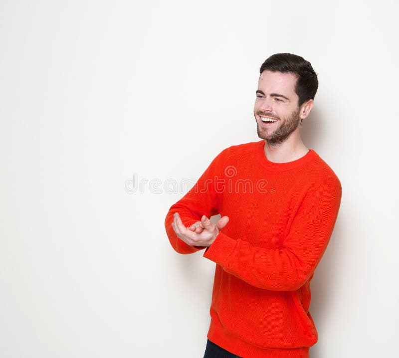 Cheerful Young Man Clapping Hands Stock Image - Image of confidence ...