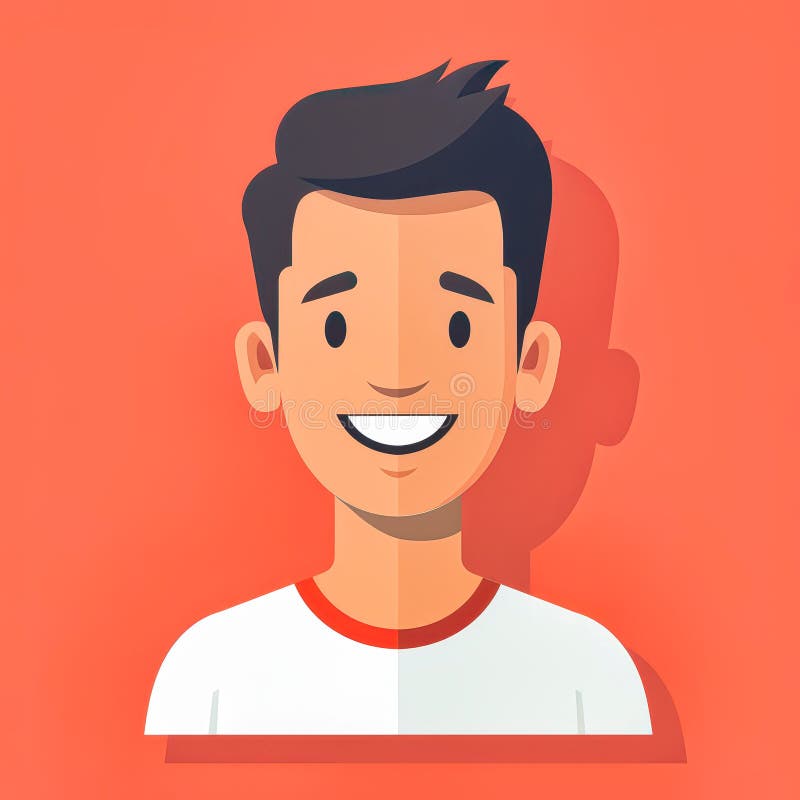 A Cheerful Young Man with a Friendly Smile Stock Image - Image of black ...