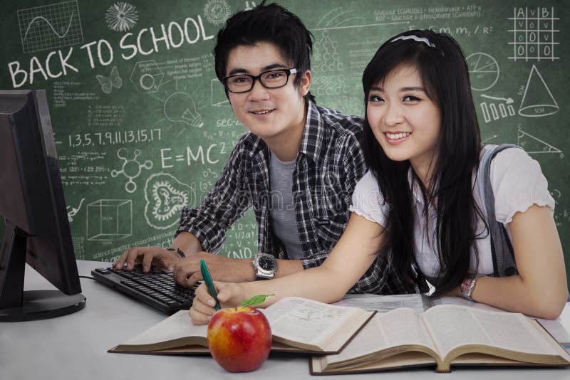Cheerful Young Students in Class 1 Stock Photo - Image of filipino ...