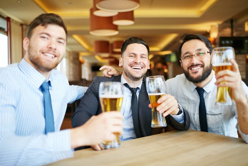 Cheering businessmen stock image. Image of businesspeople - 72598357