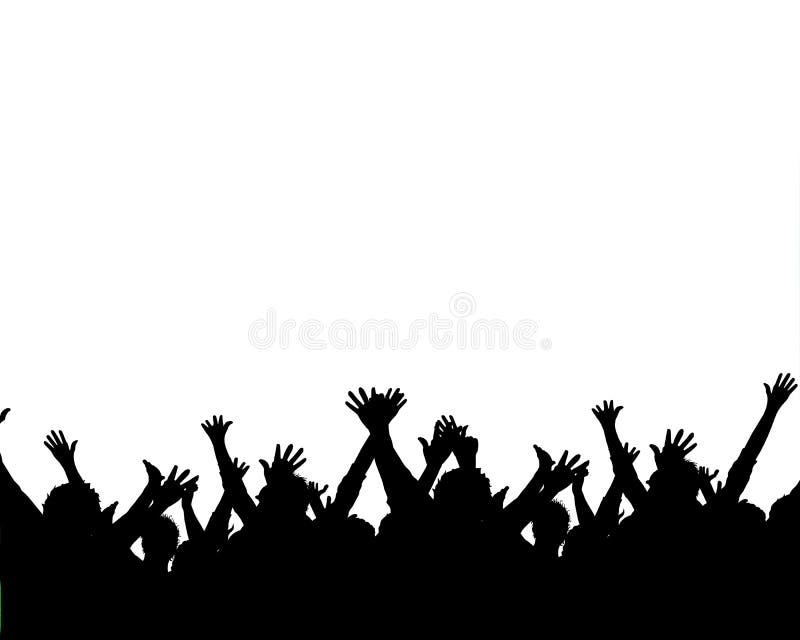 Cheering fans stock vector. Illustration of white, artistic - 5781389