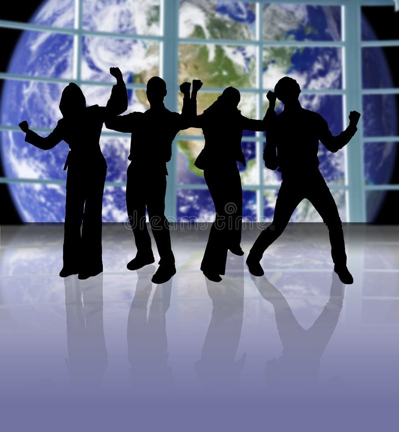 Cheering Team stock illustration. Illustration of people - 7134785