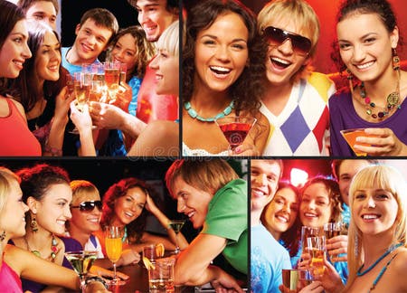 Cheering up stock image. Image of collage, alcohol, celebration - 16755187