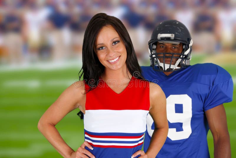 Cheerleader stock image. Image of player, football, color - 26246987