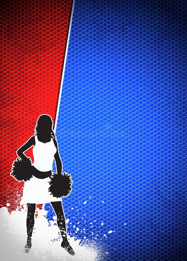 Cheerleader background stock illustration. Illustration of active ...