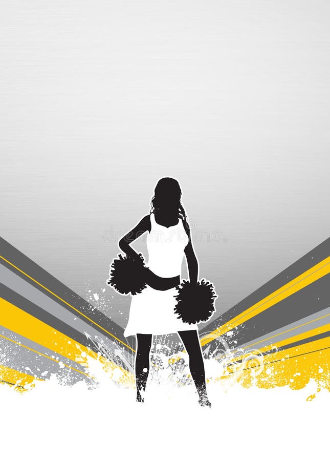 Cheerleader background stock illustration. Illustration of celebration ...