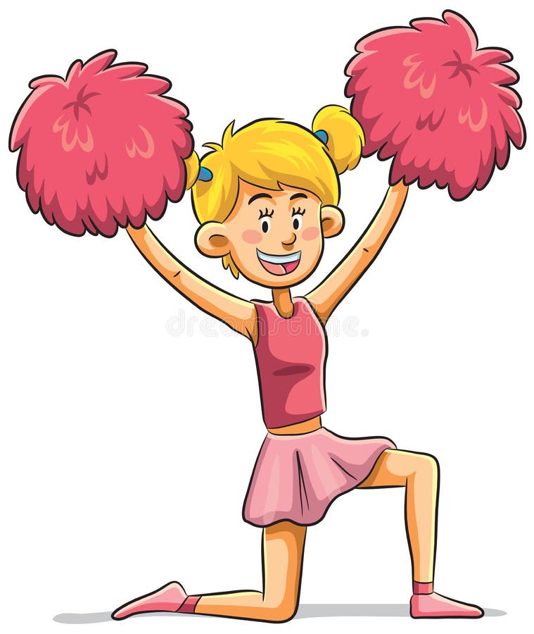Cheerleader stock vector. Illustration of spirit, cute - 39853960