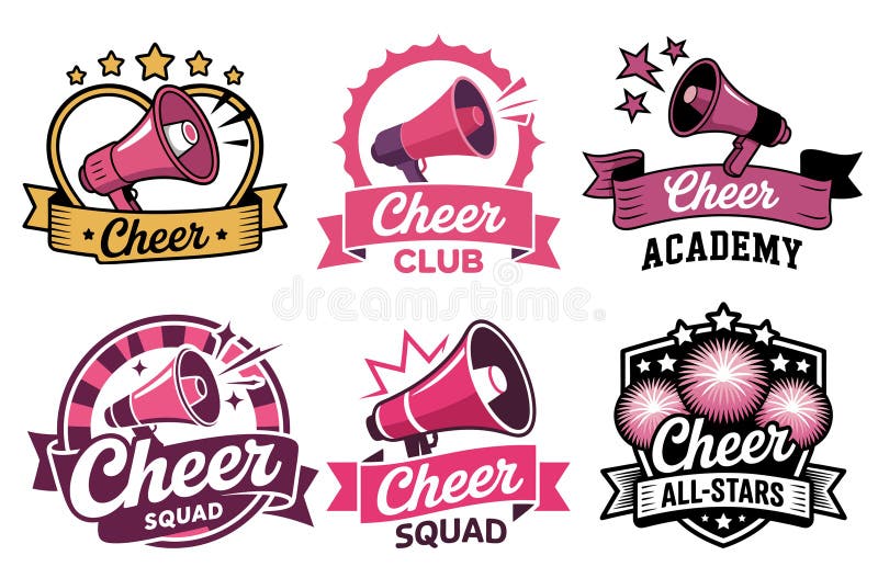 Cheerleader Squad Emblem Design Stock Illustrations – 15 Cheerleader ...
