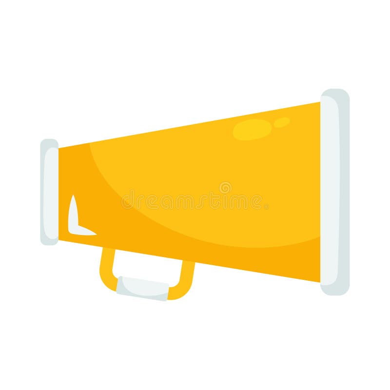 Cheerleader megaphone icon stock vector. Illustration of design - 273112030