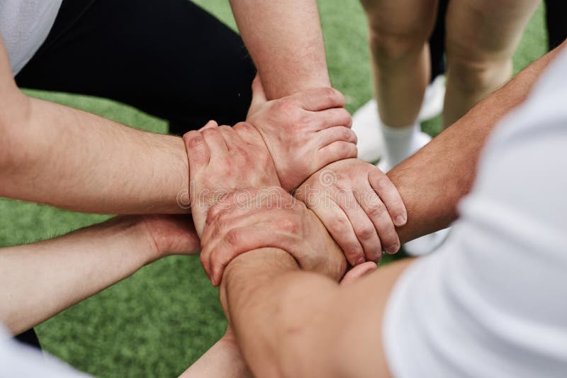 Cheerleader Team Doing Tricks Together Stock Photo - Image of team ...
