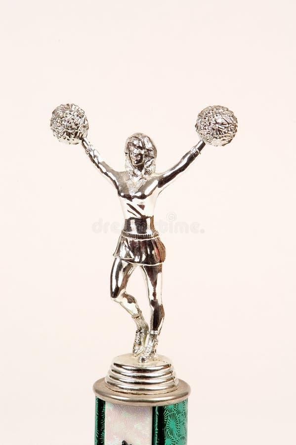 Cheerleader trophy top stock photo. Image of award, sports - 12656