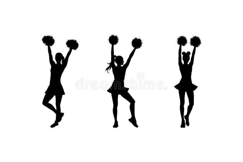 Cheerleading Needle Silhouette
