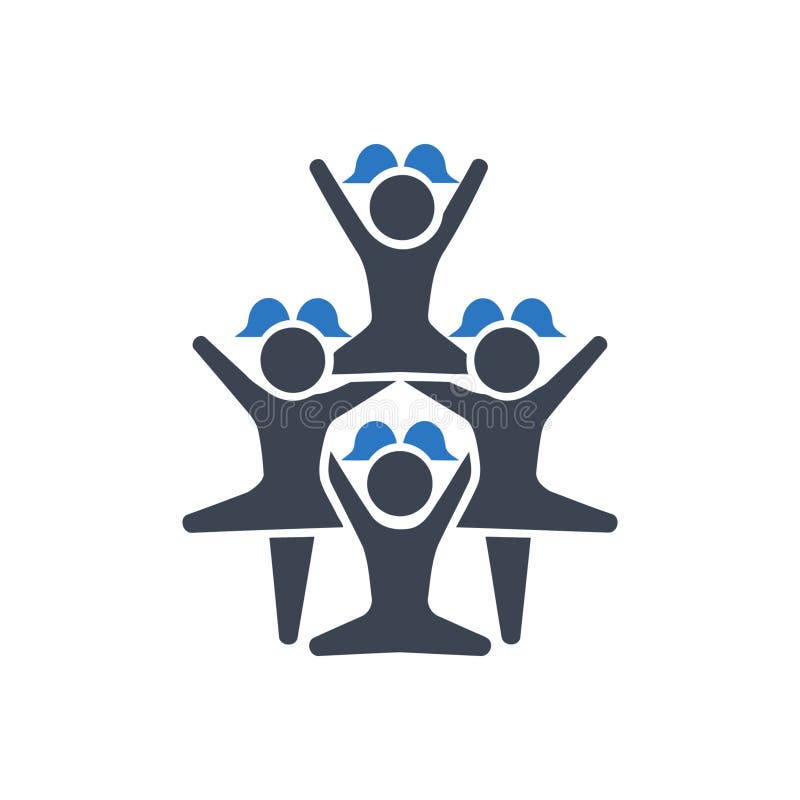 Cheerleading Icon stock vector. Illustration of team - 374474494