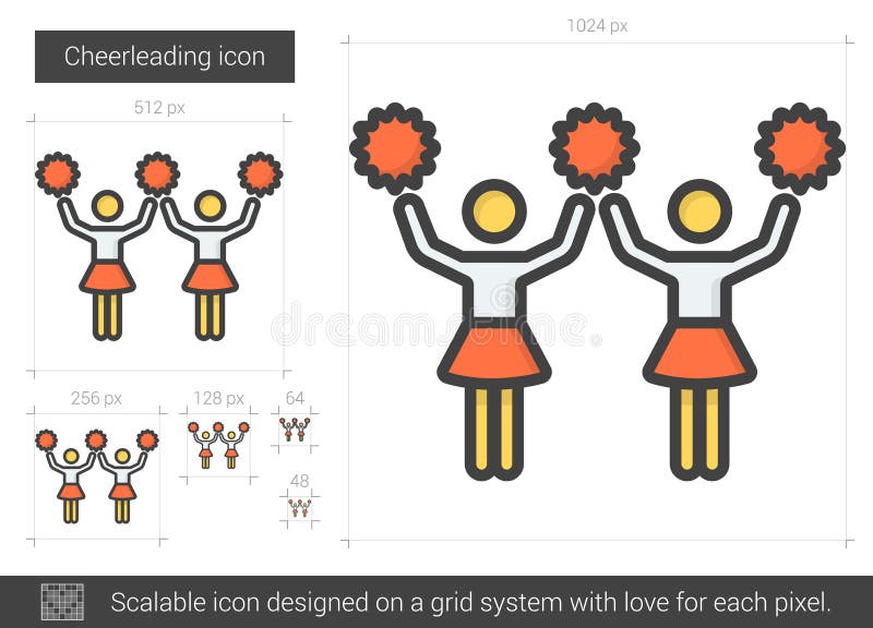 Cheerleading Squad stock vector. Illustration of nationalities - 20288462