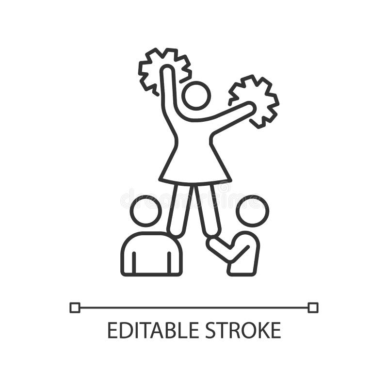 Pixel Art Cheerleader stock vector. Illustration of 1980s - 30655692