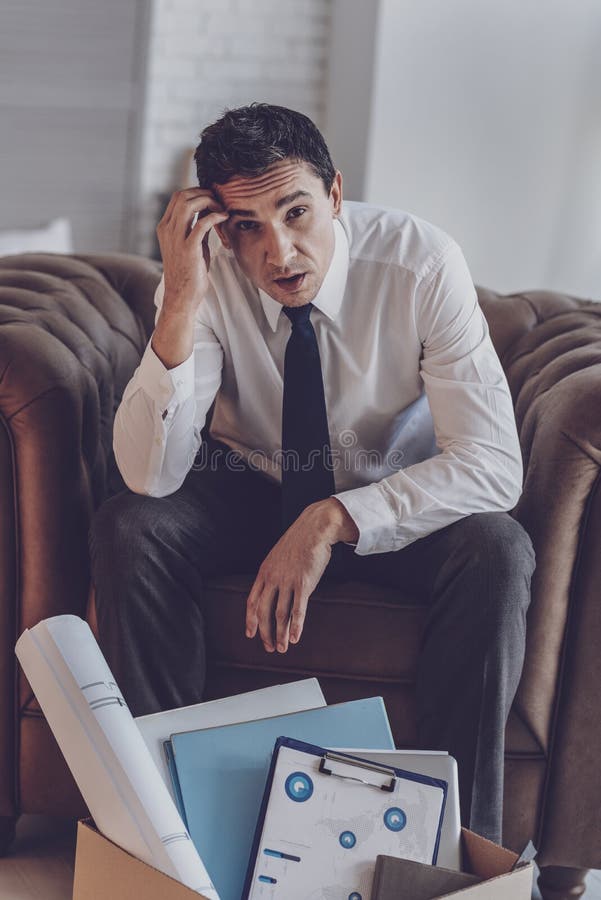 Cheerless Young Man Looking at You Stock Image - Image of gloomy ...