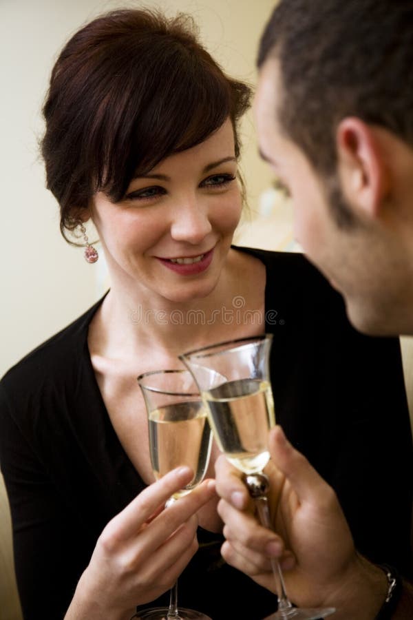 Cheers stock photo. Image of couple, home, flirting, girl - 1720514
