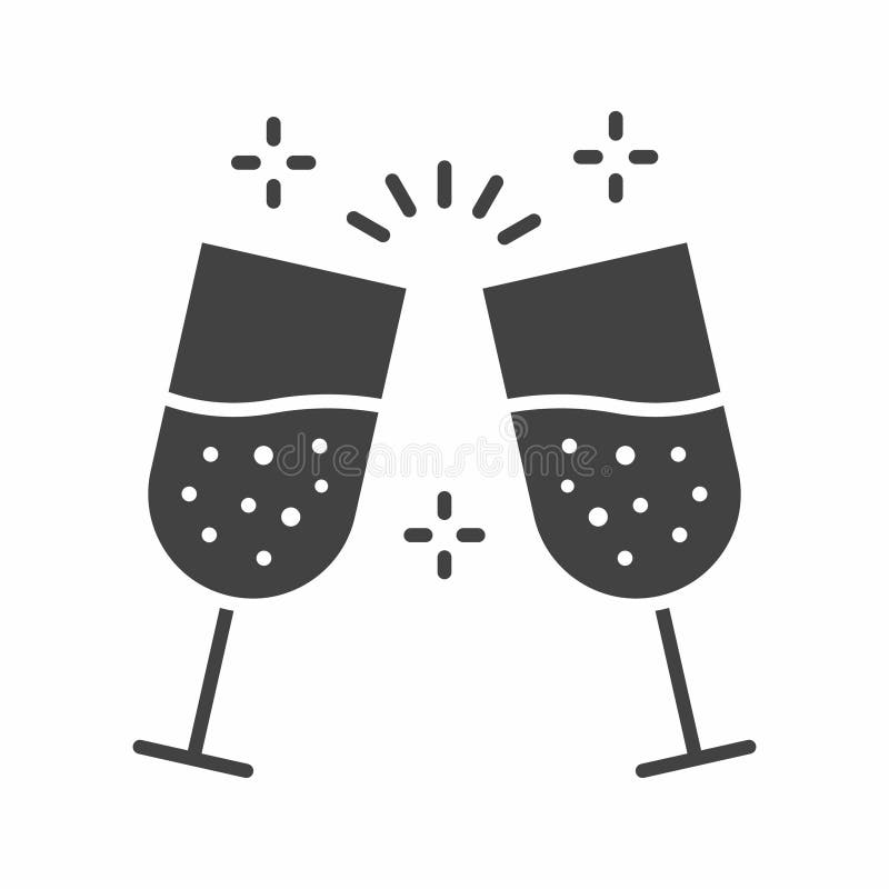 Cheers icon vector image. stock vector. Illustration of vector - 336799087