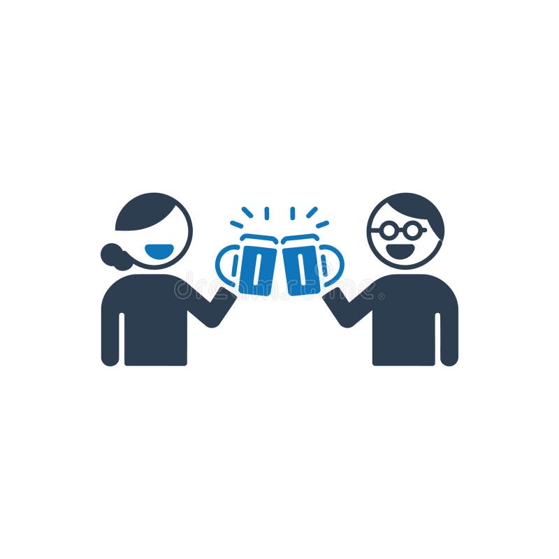 Cheers Icon stock illustration. Illustration of drinks - 375316918