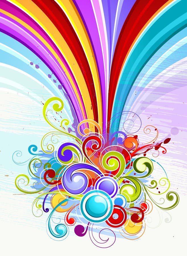 Abstract rainbow music stock vector. Illustration of graphical - 16112785