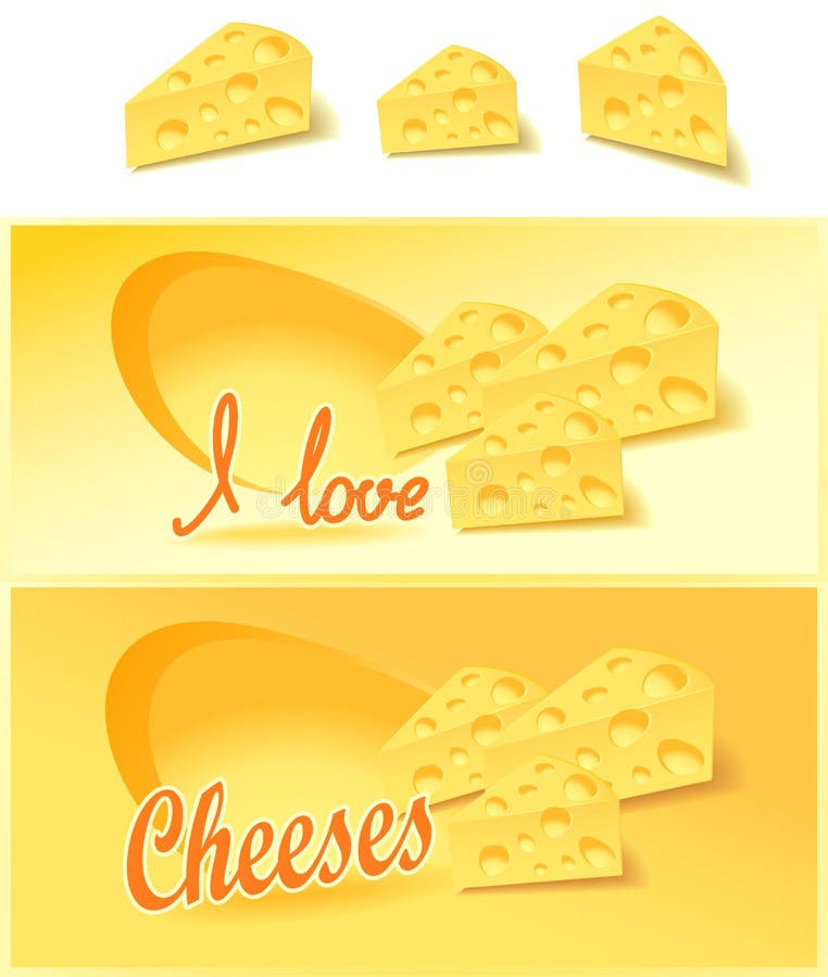 Cheese stock vector. Illustration of sort, love, hunk - 25136809