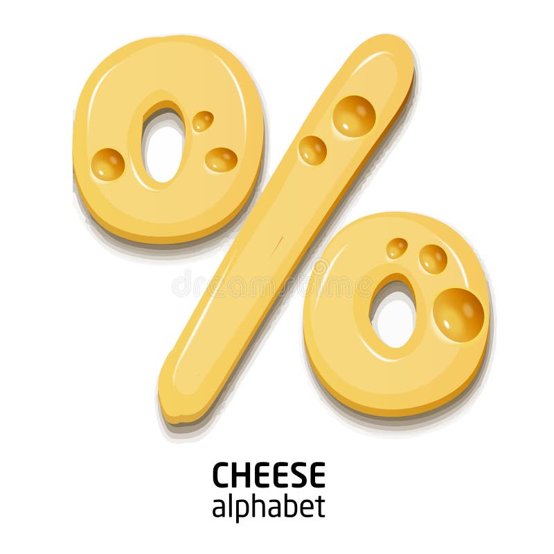 Cheese Alphabet Element Number Stock Vector - Illustration of numbers ...