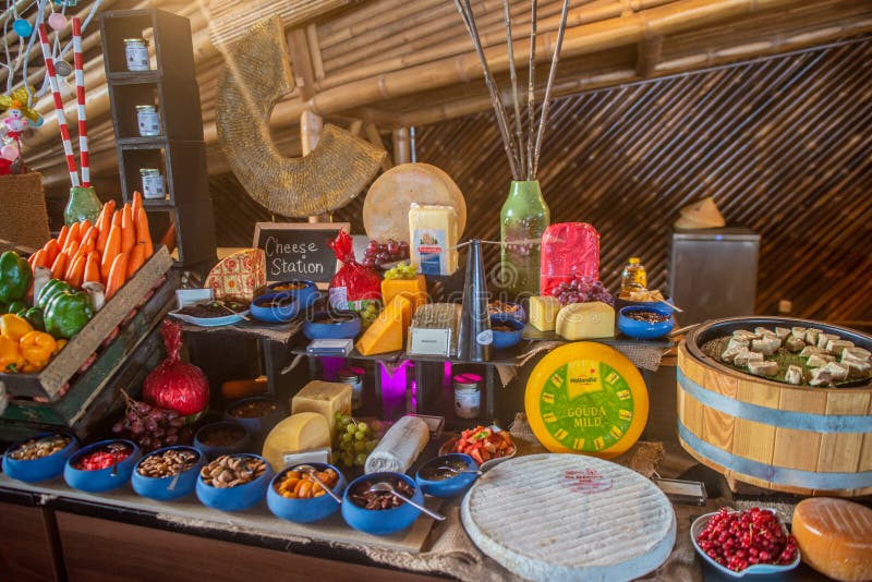 Cheese Assortiment on the Table in the Buffet Editorial Photo - Image ...
