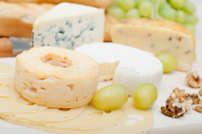 Cheese platter stock image. Image of cheese, healthy - 20077449