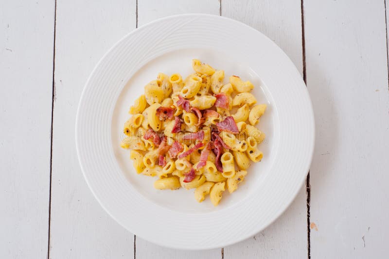 Cheese Bacon Pasta Macaroni Stock Image - Image of macaroni, closeup ...