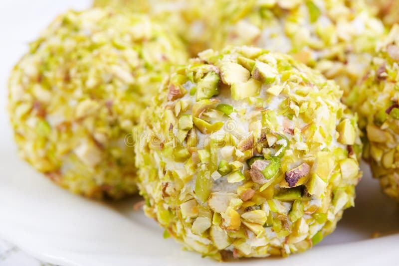 Cheese balls stock image. Image of white, sphere, closeup - 25093137