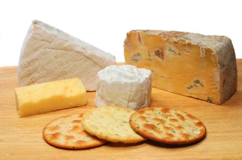 Cheese and biscuits stock image. Image of brie, wedge - 9707613