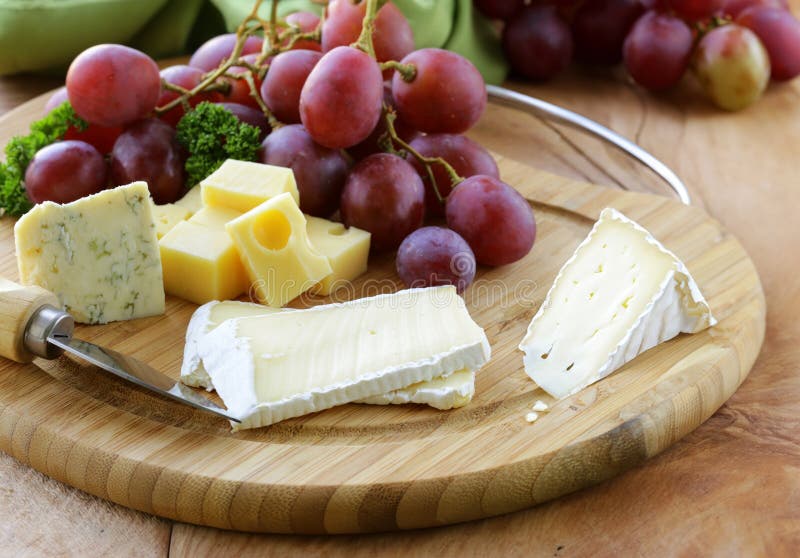 Cheese Board Assorted Cheeses Stock Image - Image of assorted, fresh ...