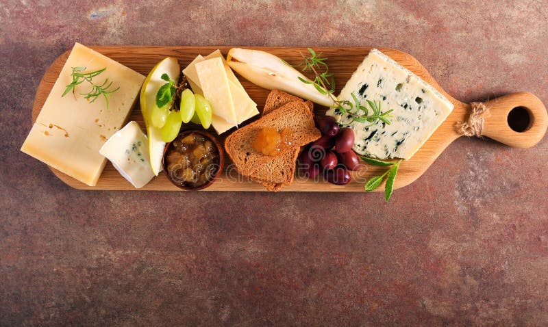 Cheese Board â€“ Assortment Cheese Stock Photo - Image of copyspace ...